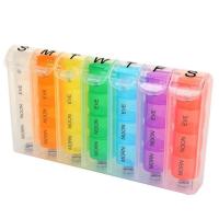 China BPA-Free 28-Slot 7-Day Pill Case Airtight Medical Promo Gift for sale