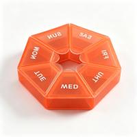 China BPA-Free 7-Slot Weekly Pill Case Translucent Medical Gift for sale
