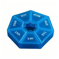 China 7-Day Weekly Pill Organizer Octagonal Medical PP Case for sale