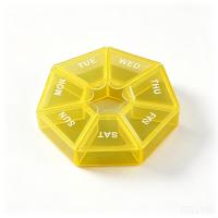 China 7-Day Weekly Pill Organizer Octagonal Medical PP Case for sale