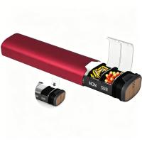 China BPA-Free 7-Day Sliding Pill Case Discreet Business Travel Case for sale