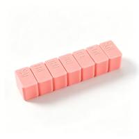 China 7-Slot Weekly Pill Case Matte Finish Medical Promo Gift for sale