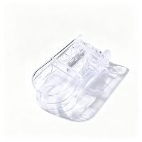 China Single Compartment Clear Mini Pill Case Flip Snap Lid Portable Medicine Container For Travel Office Pocket for sale