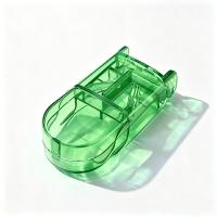 China Single Compartment Clear Mini Pill Case Flip Snap Lid Portable Medicine Container For Travel Office Pocket for sale