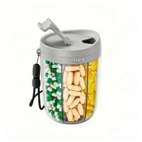 China Rotating Pill Dispenser 7-Slot High Capacity Travel Organizer for sale