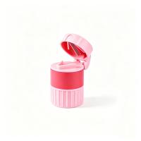 China 2 In 1 Portable Pill Cutter Storage Box BPA Free Mini Vitamin Splitter Container For Travel Daily Supplement Storage for sale