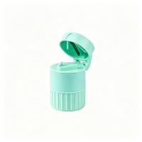 China 2 In 1 Portable Pill Cutter Storage Box BPA Free Mini Vitamin Splitter Container For Travel Daily Supplement Storage for sale