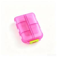 China 8-Slot Portable Pill Box BPA-Free High Capacity Travel Case for sale