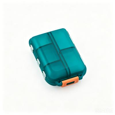 China 8-Slot Portable Pill Box BPA-Free High Capacity Travel Case for sale
