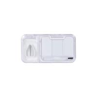 China Daily Use 3 Grid Pill Box With Built In Cutter Medicine Organizer for sale