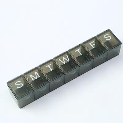 China 7-Slot Weekly Pill Case | Translucent Purple Medical Gift for sale