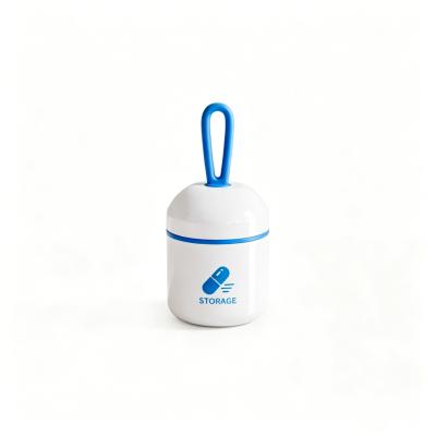 China Mini Pill Box with Strap BPA-Free Airtight Pharma Gift Case for sale