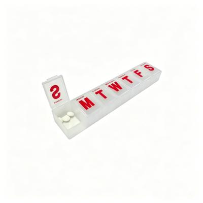 China 7-Slot Weekly Pill Case Medical PP Promo Gift BPA-Free for sale