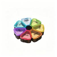 China Rainbow 7-Day Weekly Pill Organizer Medical PP Travel Case for sale