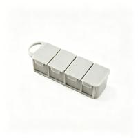 China 4-Slot Medical PP Pill Case Matte Finish Airtight Gift Box for sale