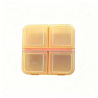 China BPA-Free 4-Slot Pill Case Airtight Medical Promo Gift for sale