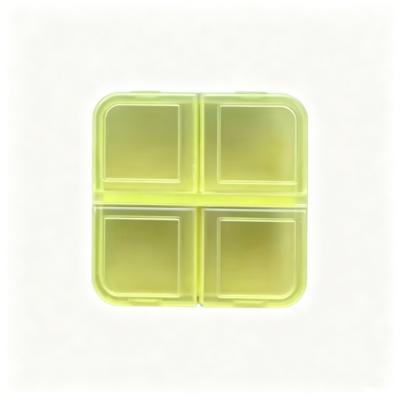 China BPA-Free 4-Slot Pill Case Airtight Medical Promo Gift for sale