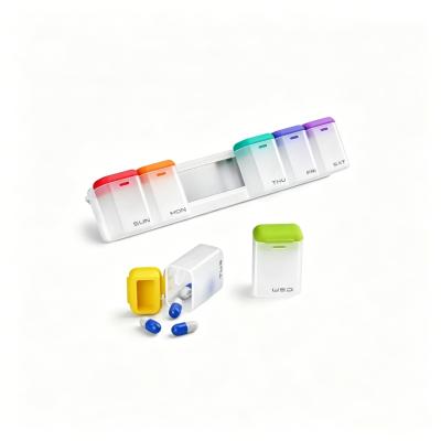 China 7-Day Vertical Pill Organizer Matte Finish Daily Reminder for sale