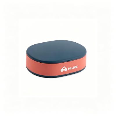 China 6-Tone BPA-Free Mini Pill Box Matte Medical PP Travel Pocket Case for sale