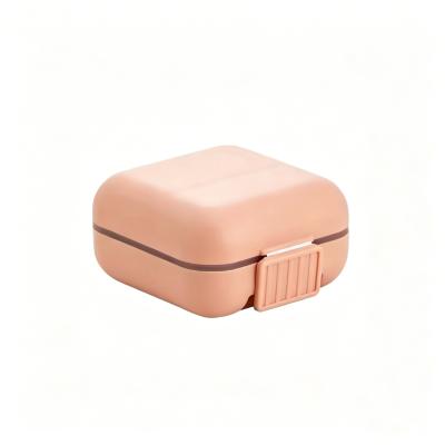 China BPA-Free 5-Slot Pill Box Matte Medical PP Travel Case for sale