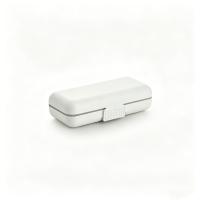 China Secure Latch 8-Slot Pill Case Matte Pink Medical Gift for sale