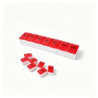 China 7-Slot Weekly Pill Case Matte Finish Medical Promo Gift Case for sale