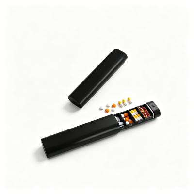 China Sliding Tube Pill Case Matte Finish Medical Promo Gift Case for sale