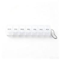 China 7-Day Mini Pill Organizer BPA-Free Medical PP Keychain Case for sale