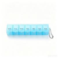China 7-Day Mini Pill Organizer BPA-Free Medical PP Keychain Case for sale