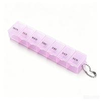 China 7-Slot Weekly Pill Case Keychain Medical Promotional Gift for sale