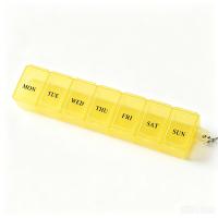China 7-Slot Weekly Pill Case Keychain Medical Promotional Gift for sale