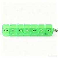 China 7-Slot Weekly Pill Case Keychain Medical Promotional Gift for sale