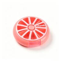 China Round Weekly Pill Organizer 7-Day Travel Case Moisture-Proof for sale