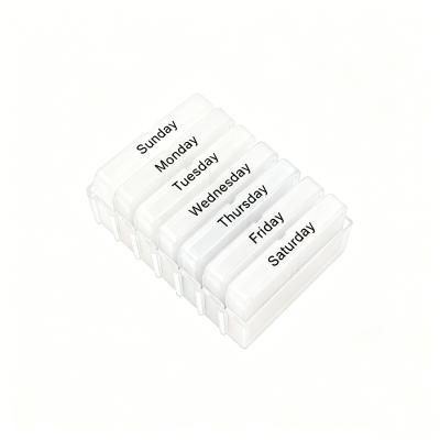 China 7-Slot Weekly Pill Box Removable Medical Promotional Gift for sale
