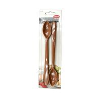 China Long Handle Ice Cream Spoons Smooth Reusable Plastic Spoons For Home Kitchen Dessert Use for sale