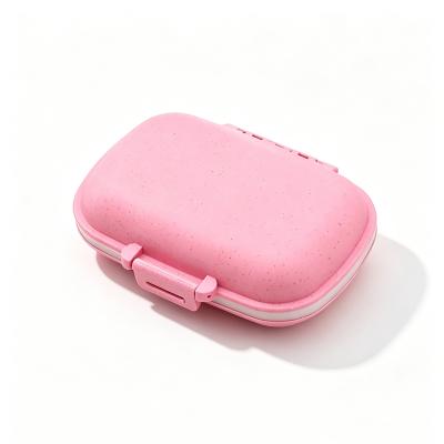 China Wheat Straw Pill Box — Sealed, Portable Storage for Home & Travel Use for sale