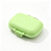 China Eco Wheat Straw Storage Case, Sealed Pill Box for Daily Use & Travel for sale