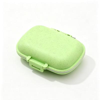 China Eco Wheat Straw Storage Case, Sealed Pill Box for Daily Use & Travel for sale