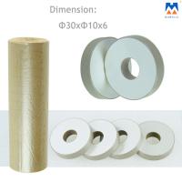 China PZT8 Piezoelectric Ceramic Rings 30X10X6mm For Ultrasonic Transducer for sale