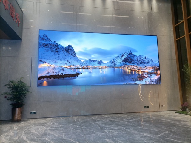 cob led screen shopping mall install