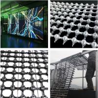 China Outdoor P62.5mm LED Mesh Display IP66 Waterproof Foldable High Reliability for sale