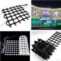 China High Reliability P55mm Flexible LED Mesh Screen Outdoor IP66 Waterproof for sale