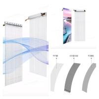 China Film Type Outdoor LED Mesh Display Self Adhesive Transparent LED Mesh P6.5mm for sale