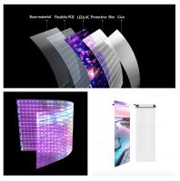 China Outdoor Glass Window LED Mesh Screen Film Type Self Adhesive P6.5mm for sale