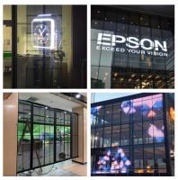 China P3.81 - 7.82mm Frameless LED Mesh Screen Transparent Outdoor For Glass Window for sale