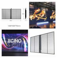 China P3.81 - 7.82mm Frameless LED Mesh Screen Transparent Outdoor For Glass Window for sale