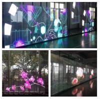 China Frameless LED Mesh Facade P3.91 - 7.82mm 3840Hz High Refresh Rate Aluminum Cabinet for sale