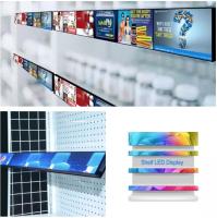 China P1.5mm LED Shelf Display Ultra Thin LED Monitor 1200X60X20mm Waterproof for sale