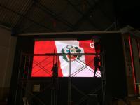 China Seamless 90 Degree Angle Installation Stage Rental LED Display 3.91mm for sale