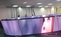 China P2.5 Curved Led Display 320x160mm Front Magnetic Maintenance Flexible LED Module 2880Hz for sale